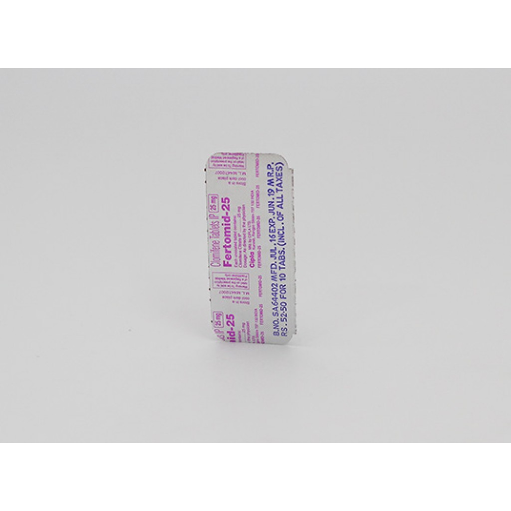 Fertomid Clomiphene citrate Oral tablets 25mg Cipla Pack of 2x10