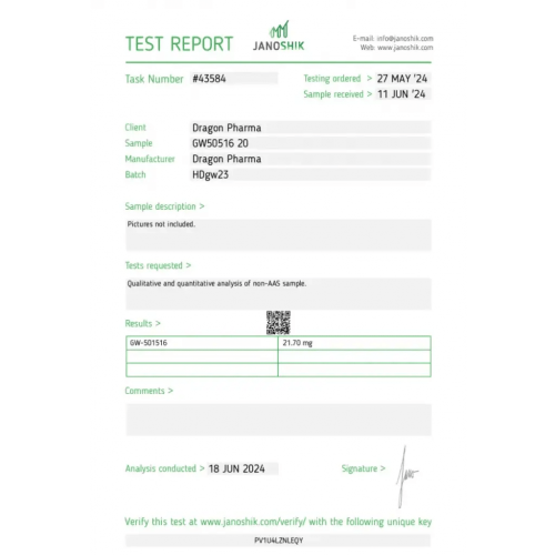 GW501516 20mg by Dragon Pharma - DPha078